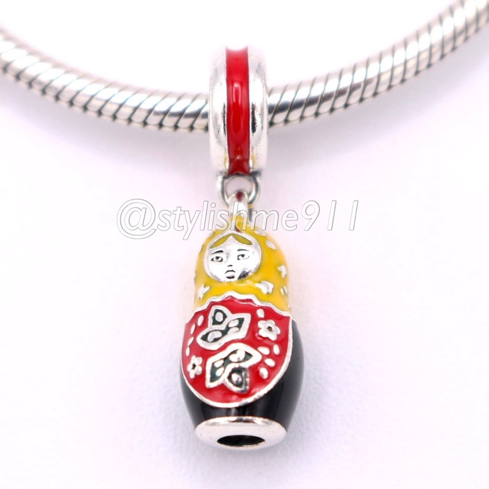 pandora Authentic Pandora Matryoshka Doll Charm - 797834ENMX | Grailed