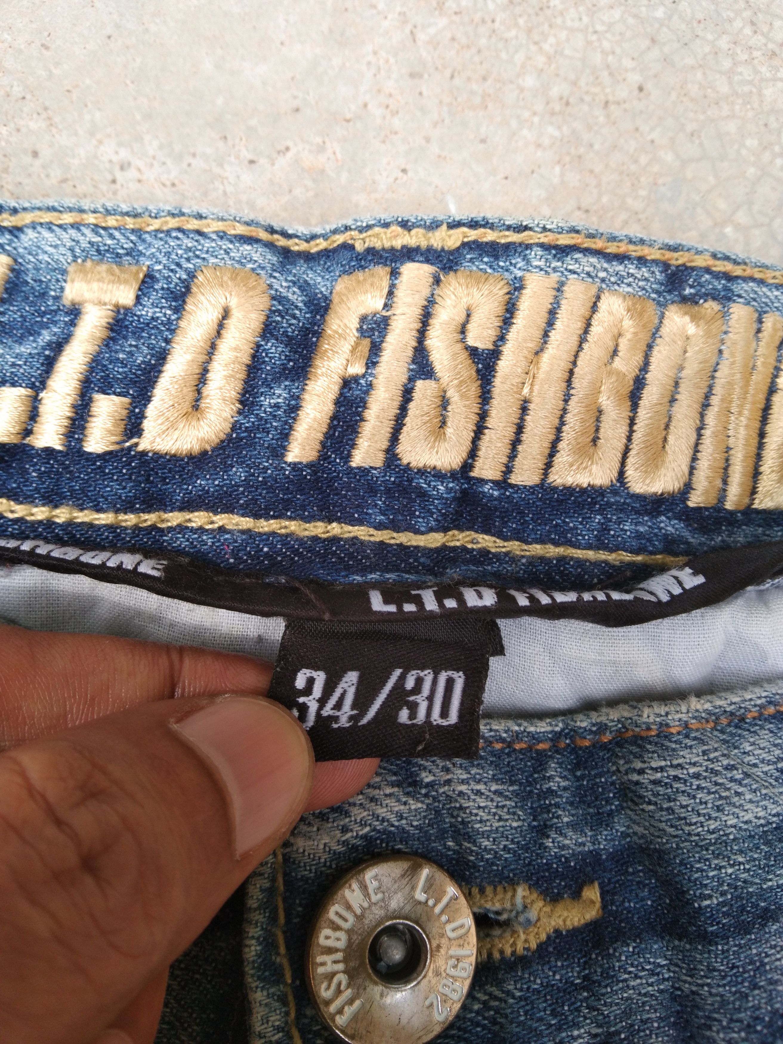 Japanese Brand × Jean × Vintage Vintage Retro Punk Fishbone Straight ...