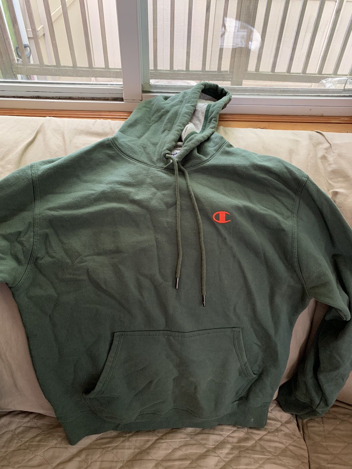 Champion Green Champion Hoodie | Grailed