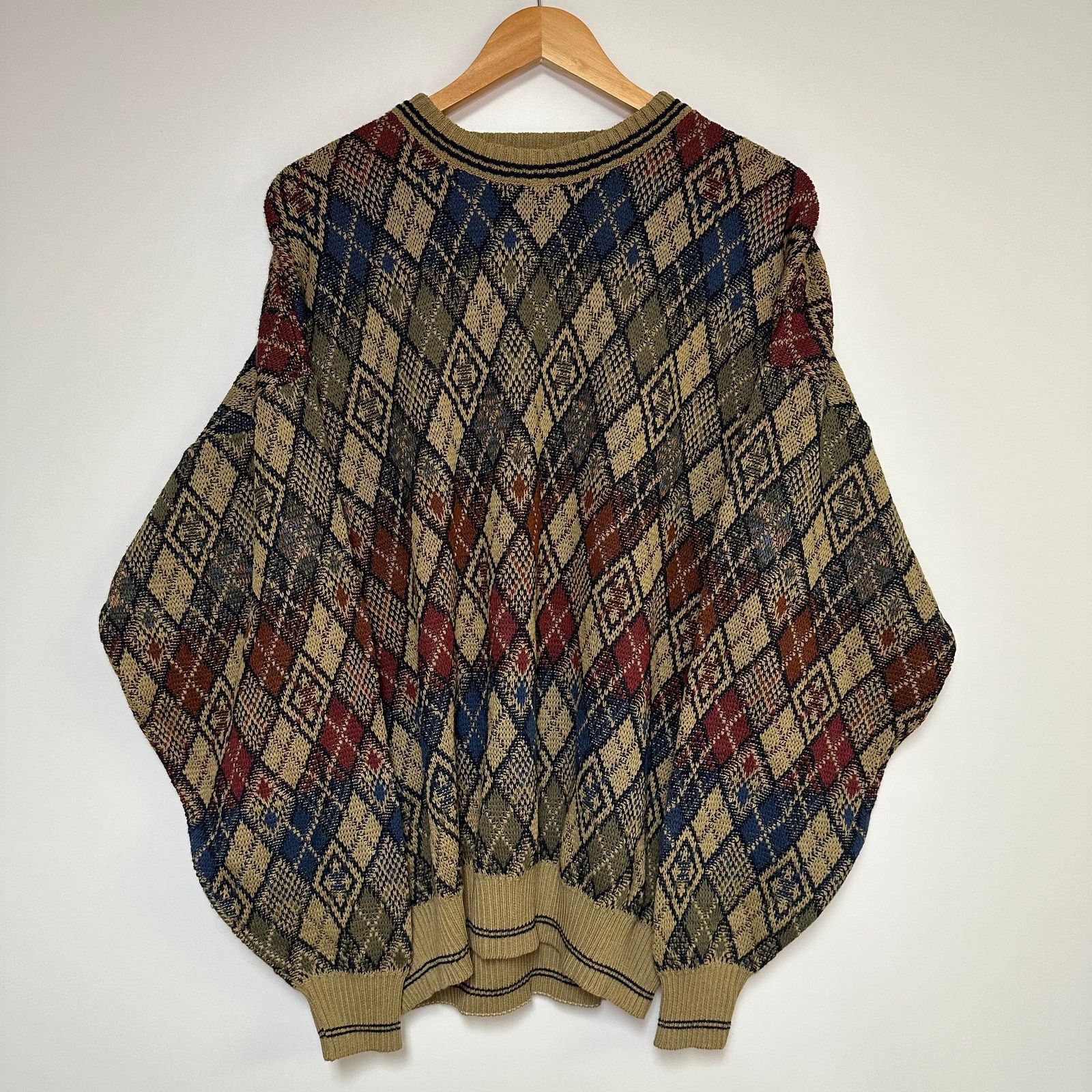 Vintage Vintage Knit Sweater 90s Multicolor Grandpa Core Pattern | Grailed