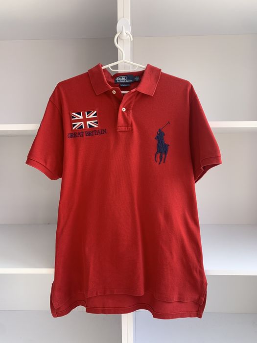 Polo Ralph Lauren Vintage Polo Ralph Lauren Great Britain 3 Polo T-shirt | Grailed