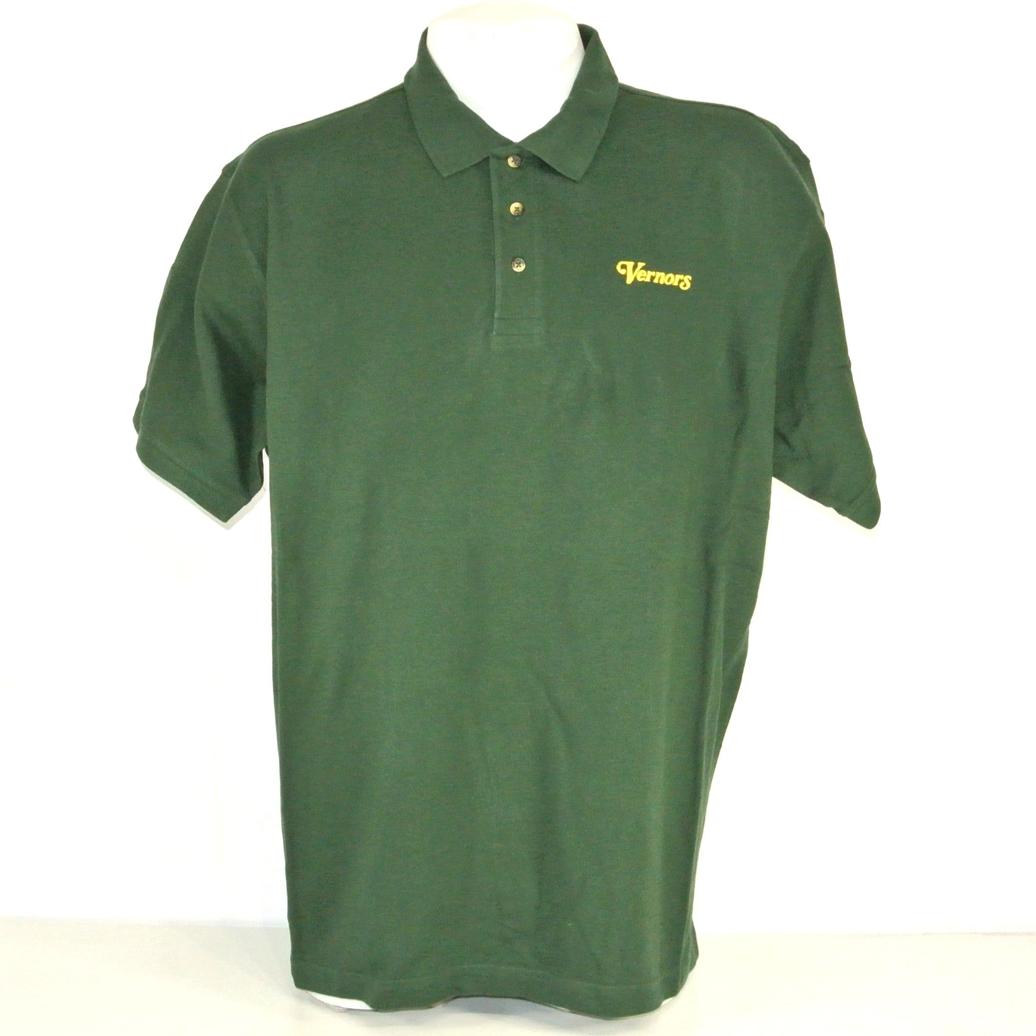 Mando VERNORS Ginger Ale Beer Employee Uniform Green Polo Shirt | Grailed