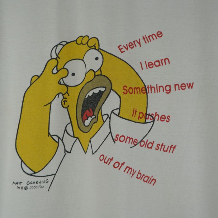 Vintage 2000 Homer Simpson Brain T-Shirt | Grailed