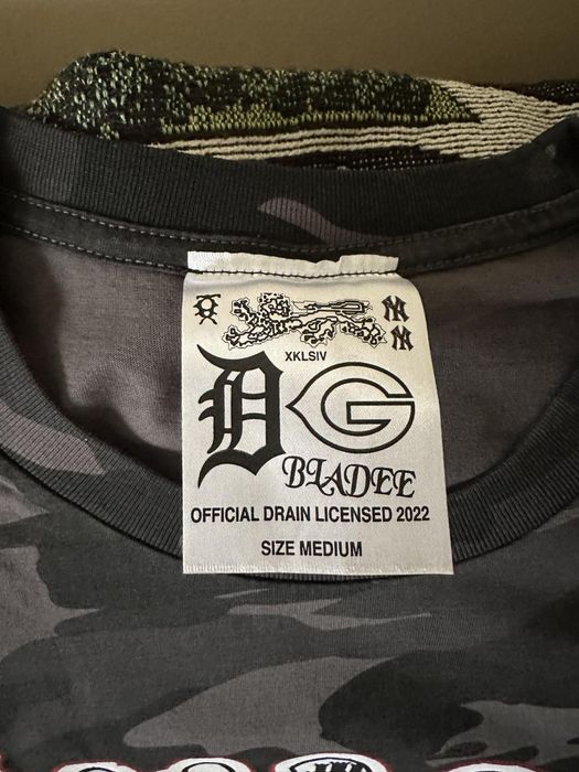 Drain Gang Bladee NYC popup camo t-shirt | Grailed