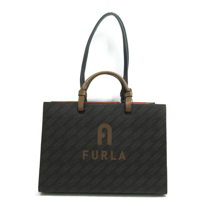 Furla FURLA 2WAY Thoth Large Tote Bag Brown tony cafe PVC coated canvas WB00725BX16710054S | Grailed