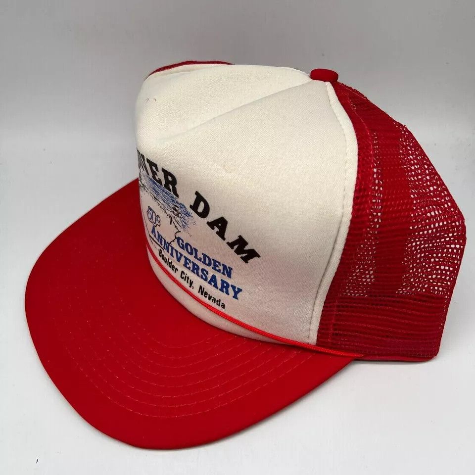 Vintage Hoover Dam 50th Golden Anniversary Trucker Hat Snapback Cap ...