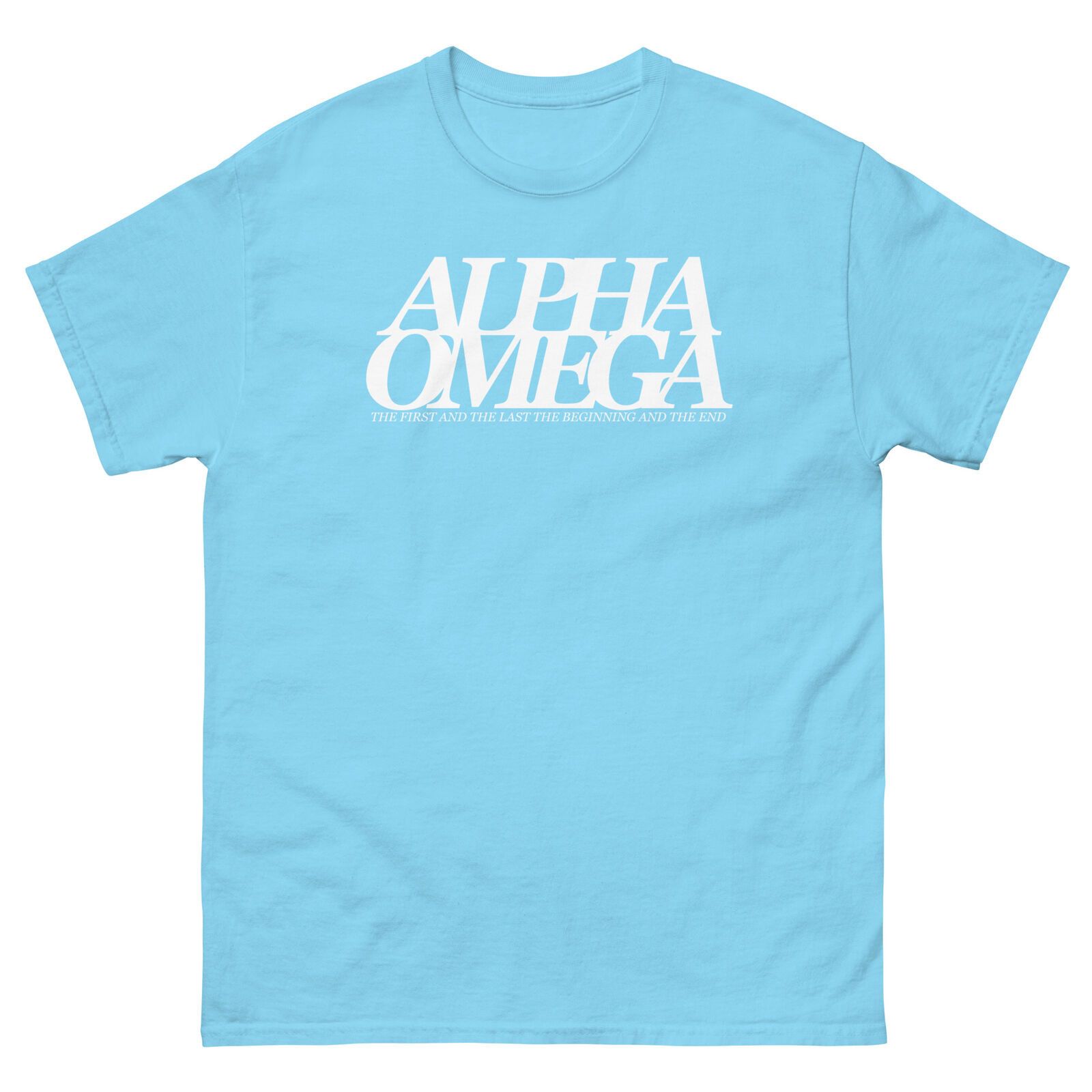 Vintage ALPHA OMEGA T Shirt Adult The First The Last The Beginning The ...
