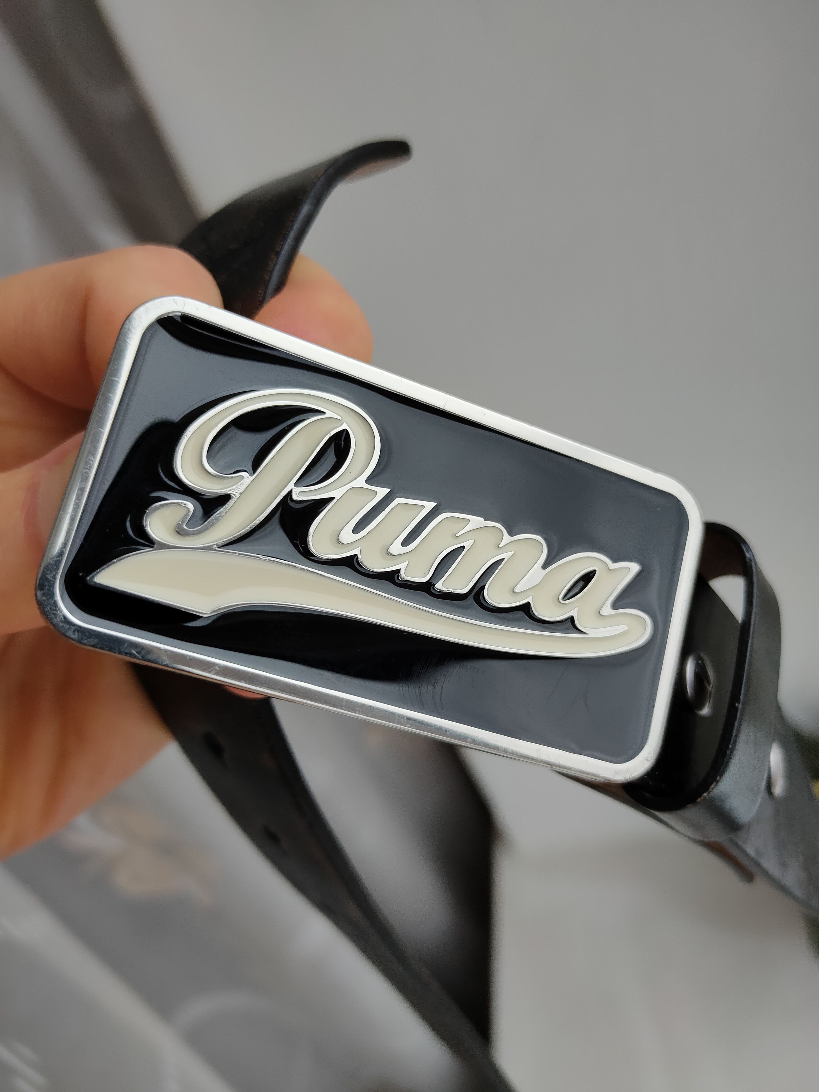 Archival Clothing × Puma × Streetwear Leather belt Puma Buckle Vintage ...