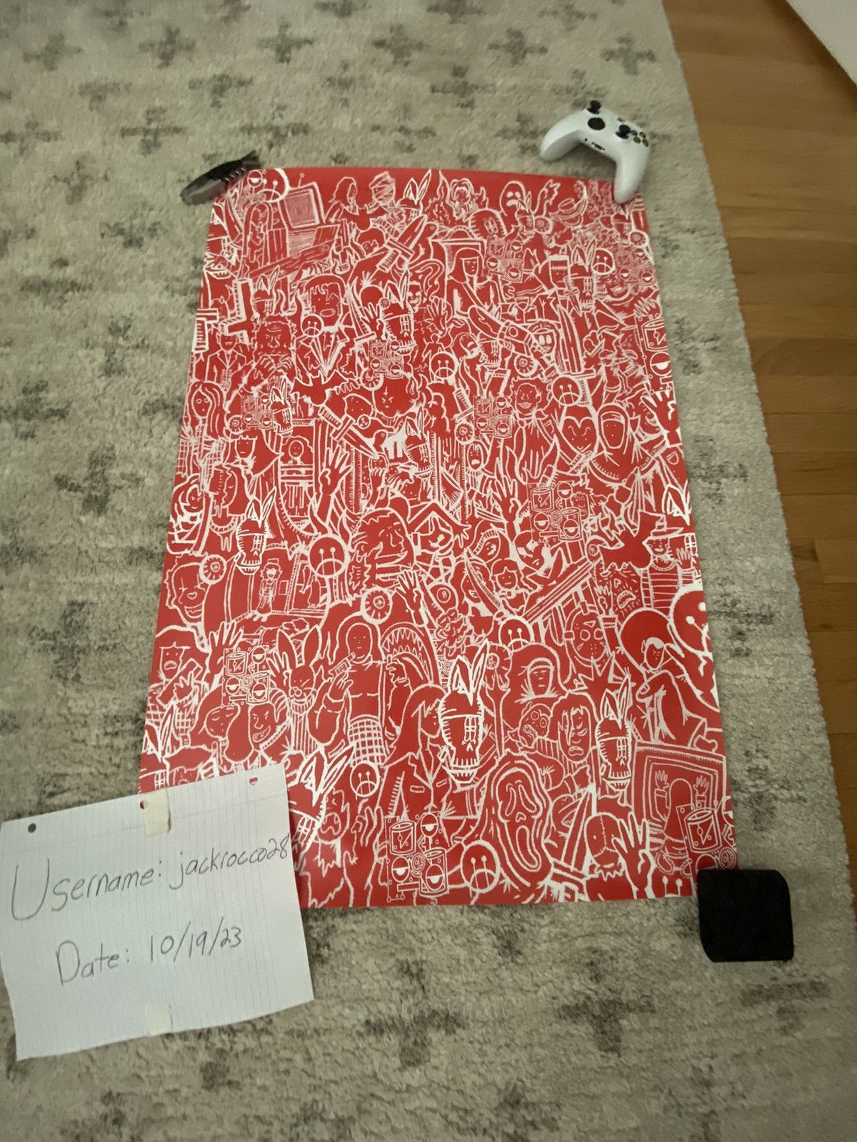 Kodone Kodone Red Horrorcore Poster | Grailed
