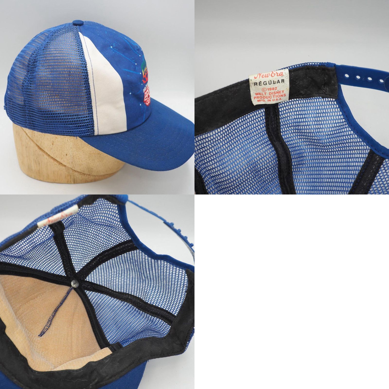 Vintage Walt Disney World Epcot Center Mesh Snapback Trucker Farmer Hat ...