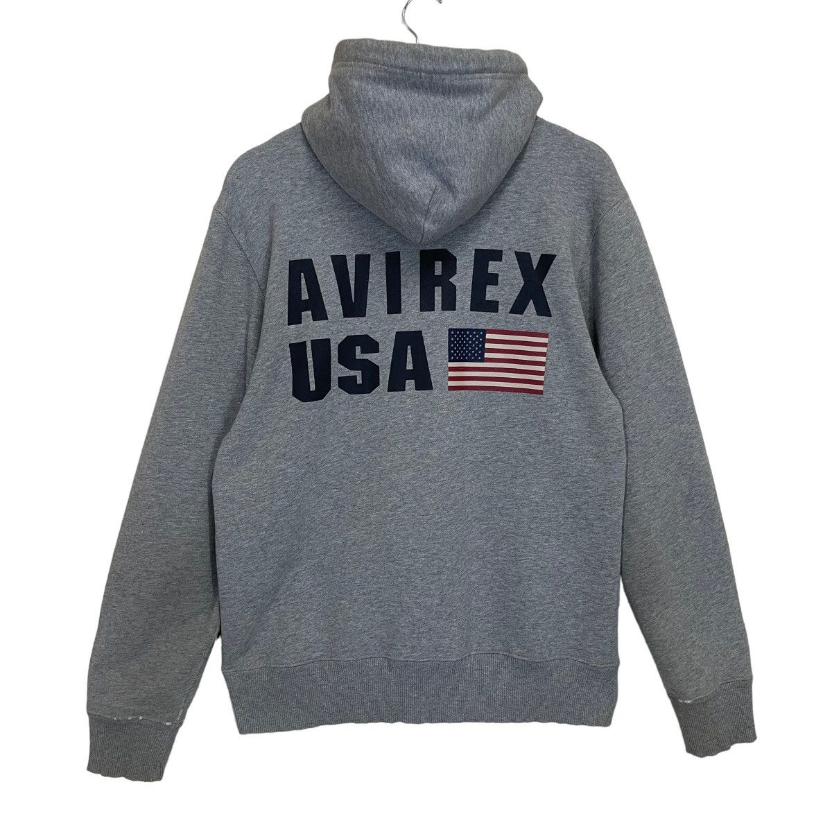 Avirex × Avirex Varsity Jacket AVIREX USA BIG LOGO PULLOVER HOODIE | Grailed