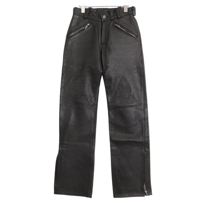 Chrome Hearts ZIPPER chrome hearts leather pants | Grailed