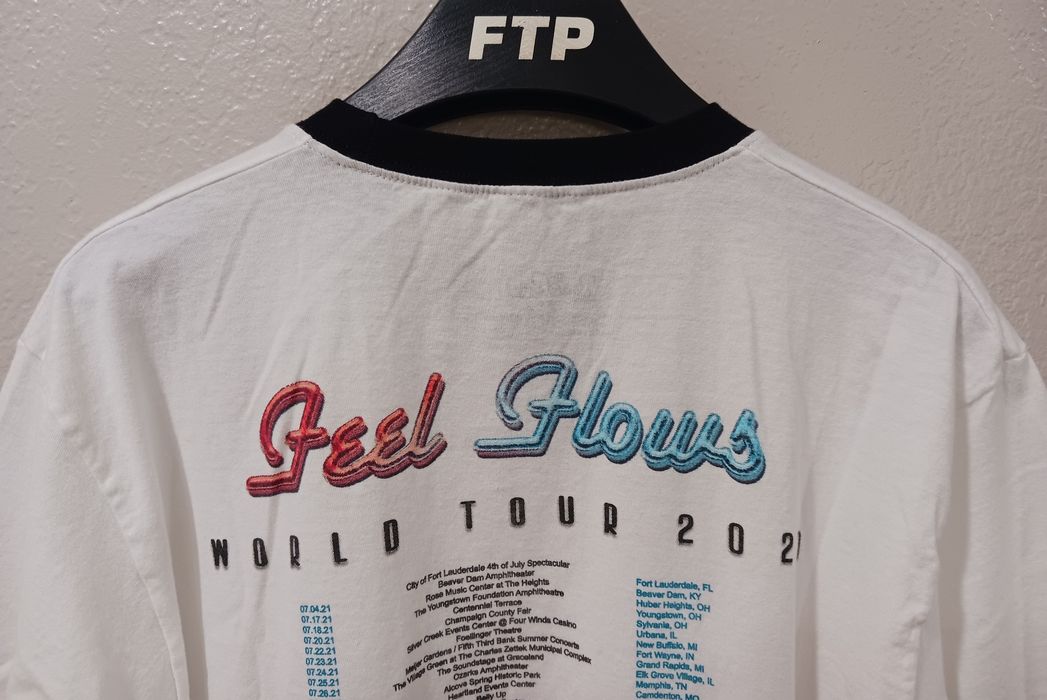 Tour Tee The Beach Boys 2021 "Feel Flows" World Tour Ringer Tee Shirt | Grailed