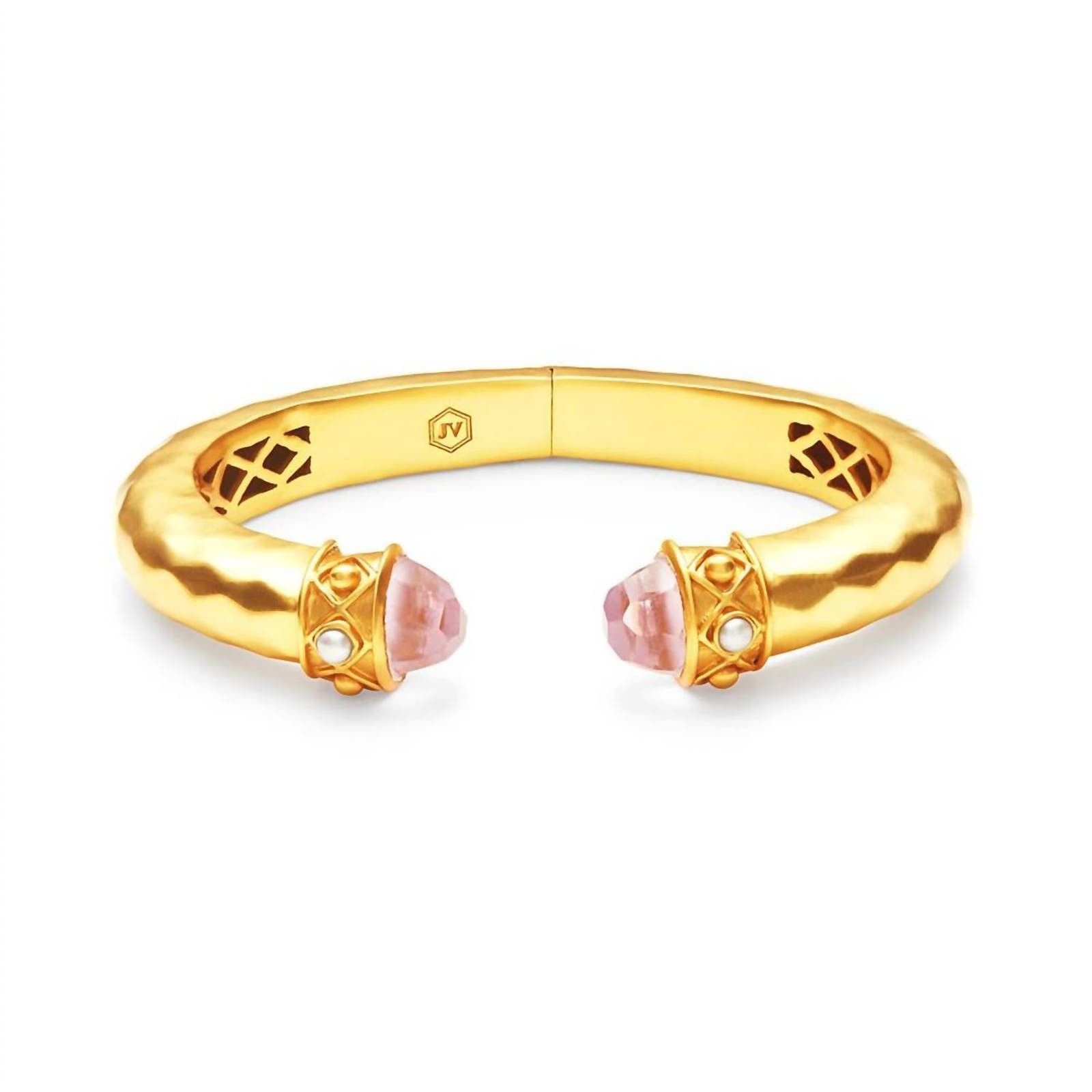 Designer JULIE VOS Women's Savannah Demi Hinge Cuff In Iridescent | Grailed