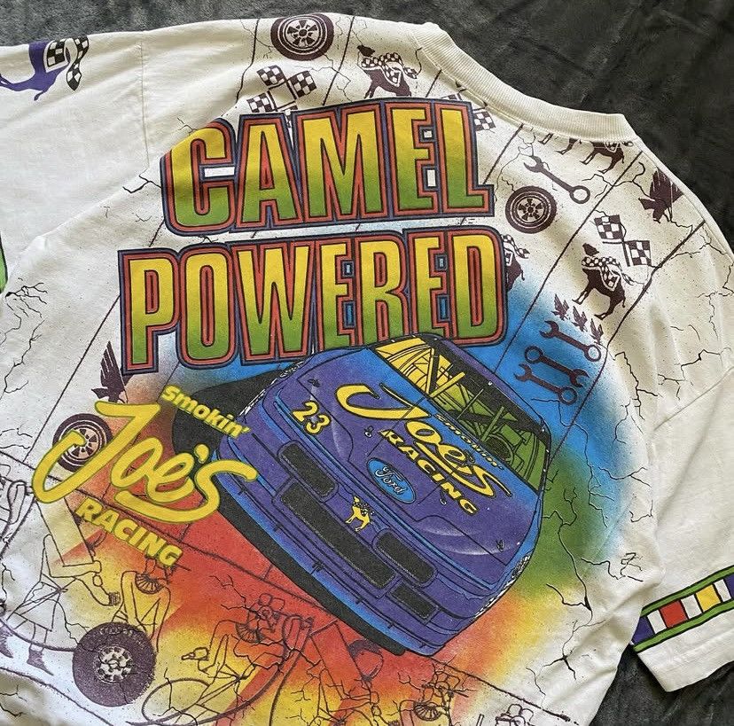 NASCAR 1994 RARE KING HUT “CAMEL POWERED” NASCAR AOP | Grailed
