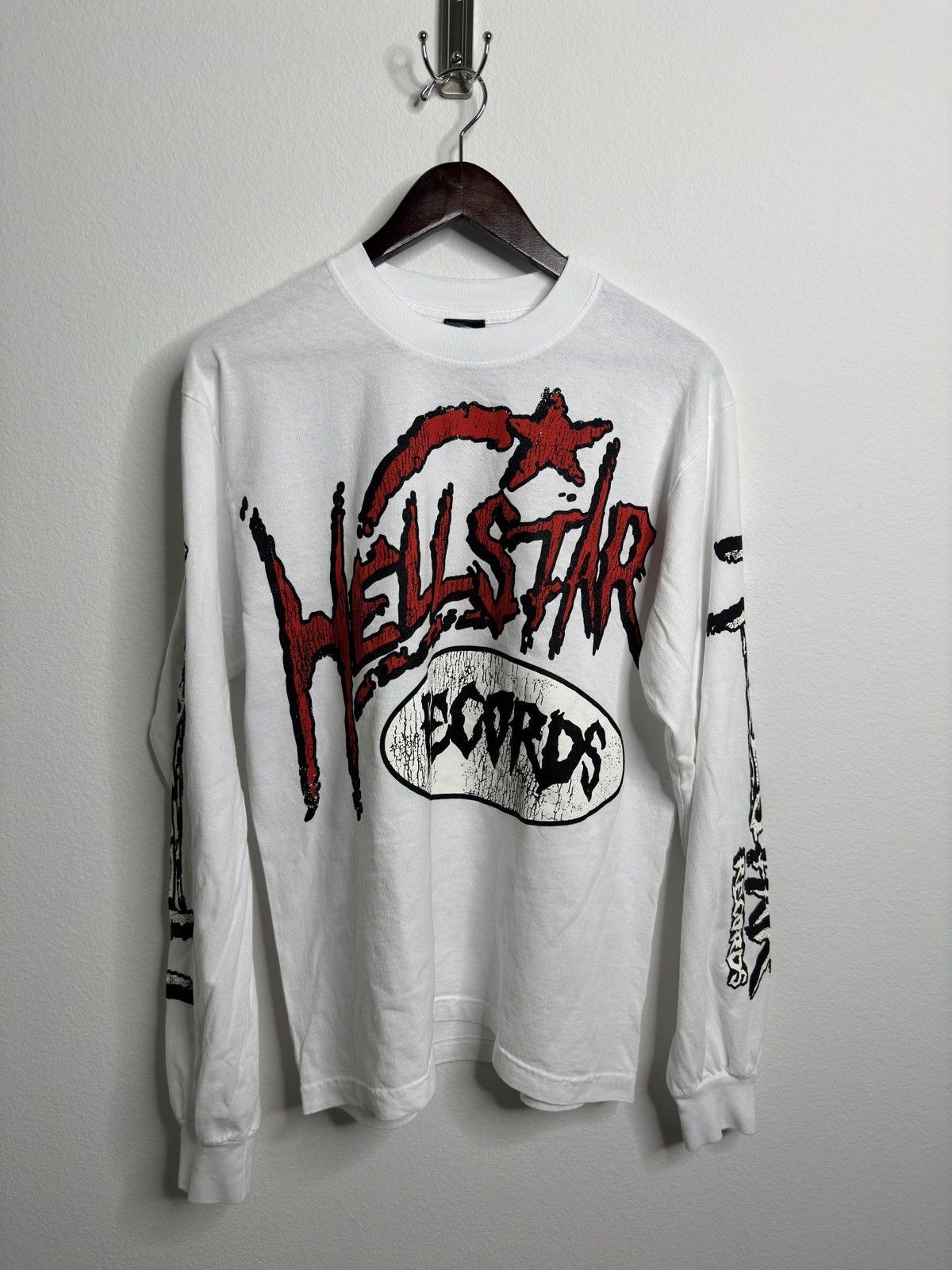 HELLSTAR Hellstar Studios Records Long Sleeve White | Grailed