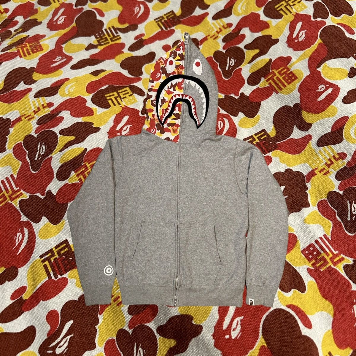 Bape Bape Beijing Camo Shark Full Zip Hoodie | Grailed