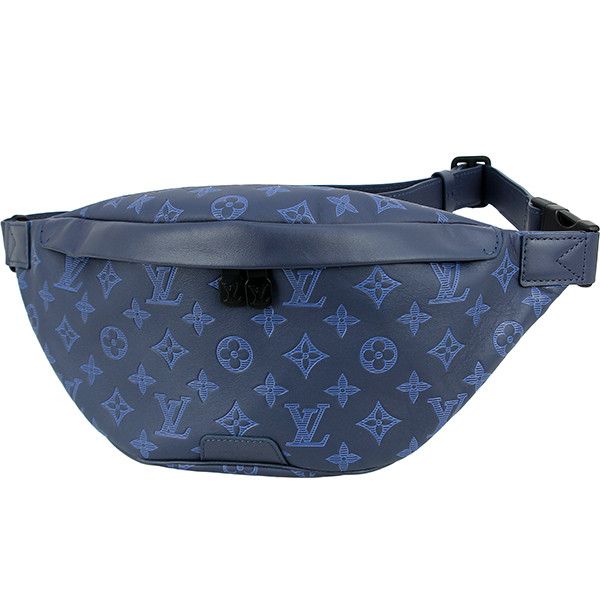 Louis Vuitton Louis Vuitton Discovery BumBag Monogram Shadow Crossbody Waist Pouch HipBag Blue ...