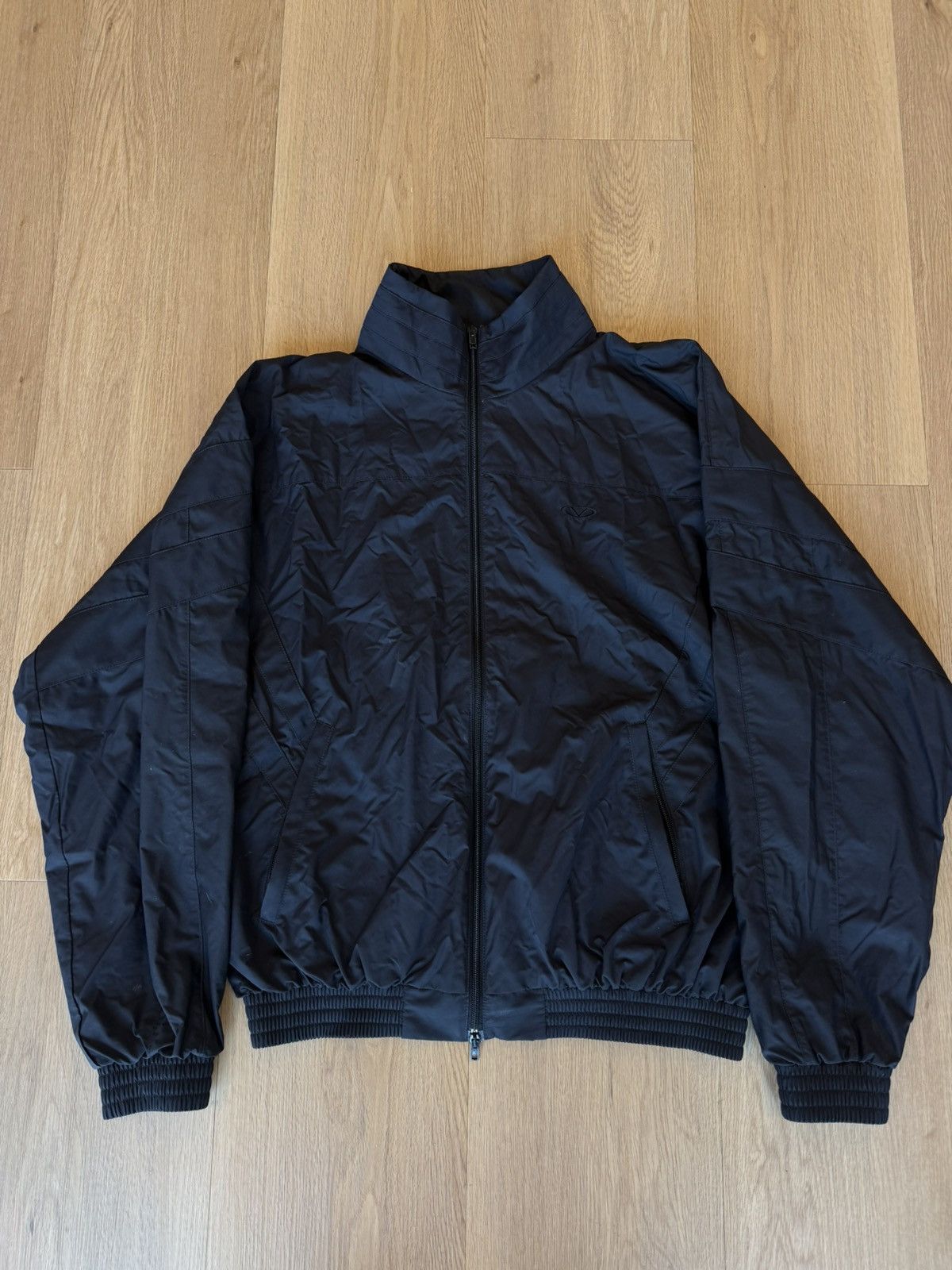 Vetements Vetements Black Oversized Zip Up Track Jacket | Grailed