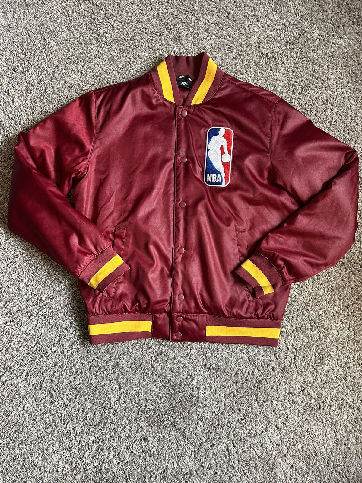 NBA × Nike Nike SB x NBA Letterman Jacket | Grailed