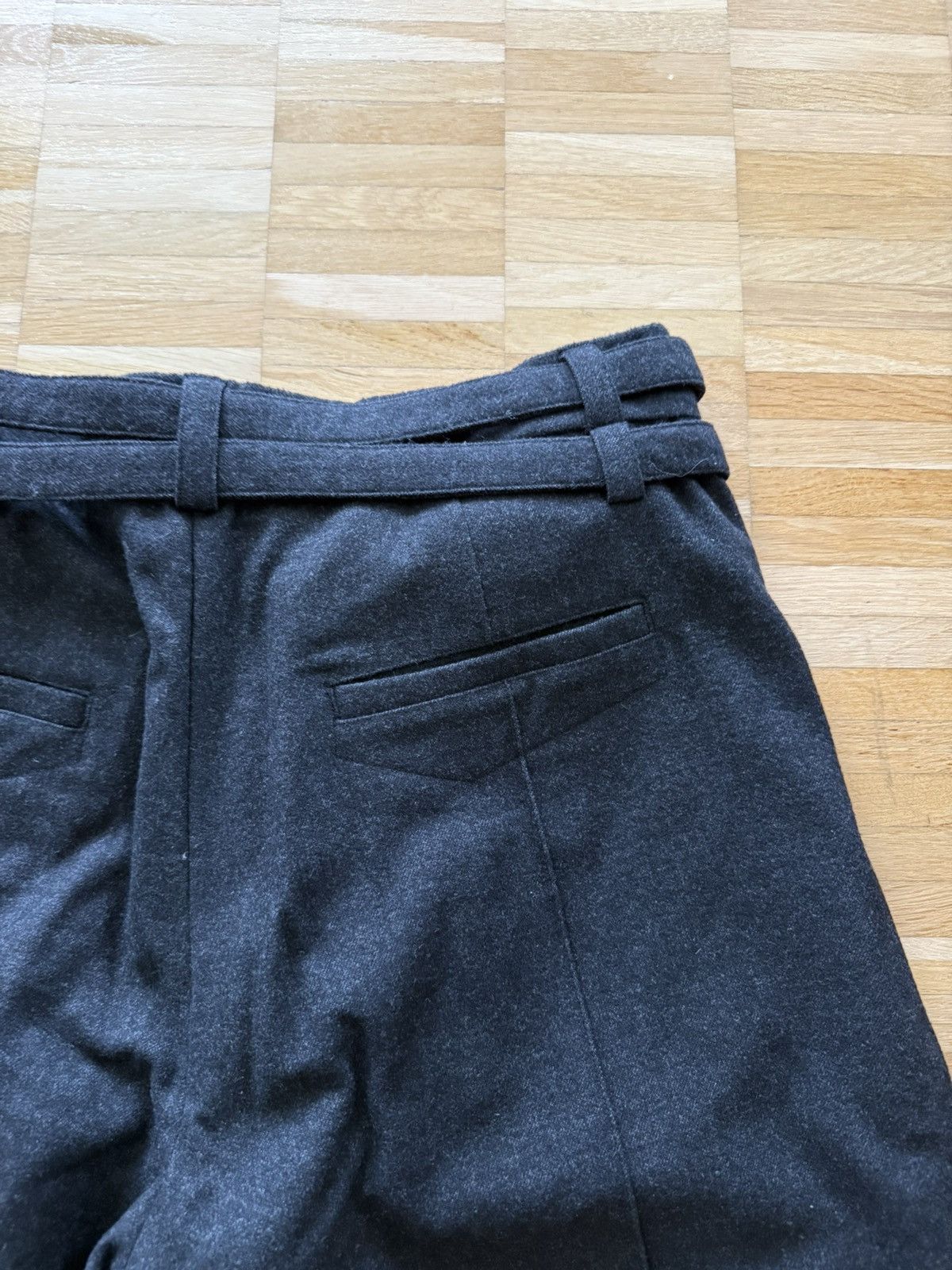 SIMPLE PROJECT Simple Project Wool Trousers Pants Bottom Grey | Gr. XL ...