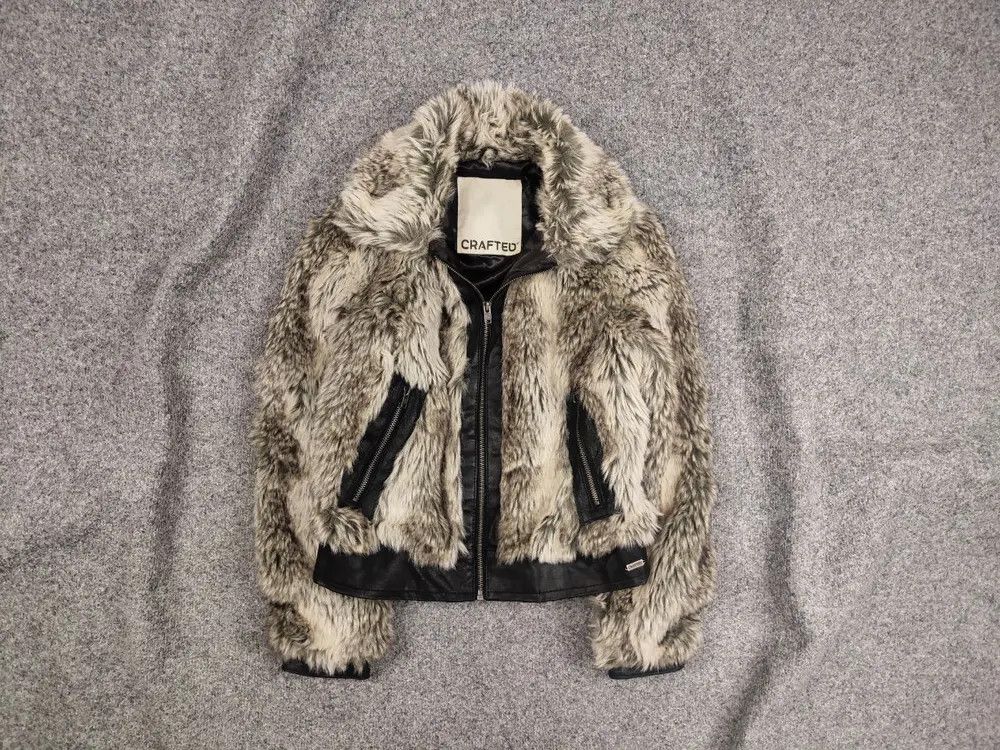 Other Vintage Japanese Fur Leather Rick Owen’s Style Jacket Y2K | Grailed