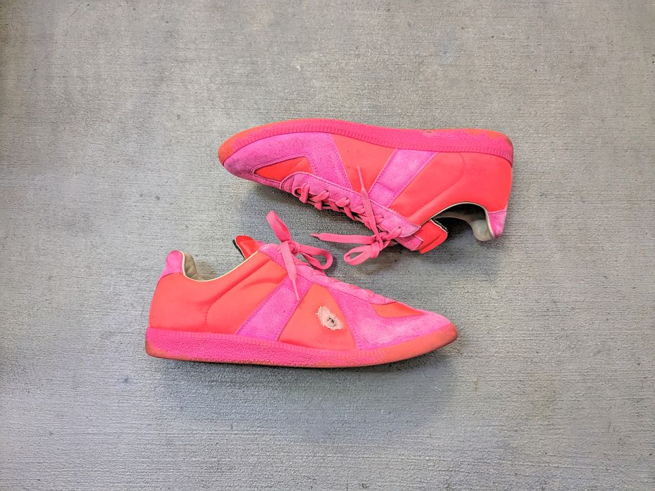 Maison Margiela Maison Margiela GAT Replica Pink 10 43 Low Tops Suede ...