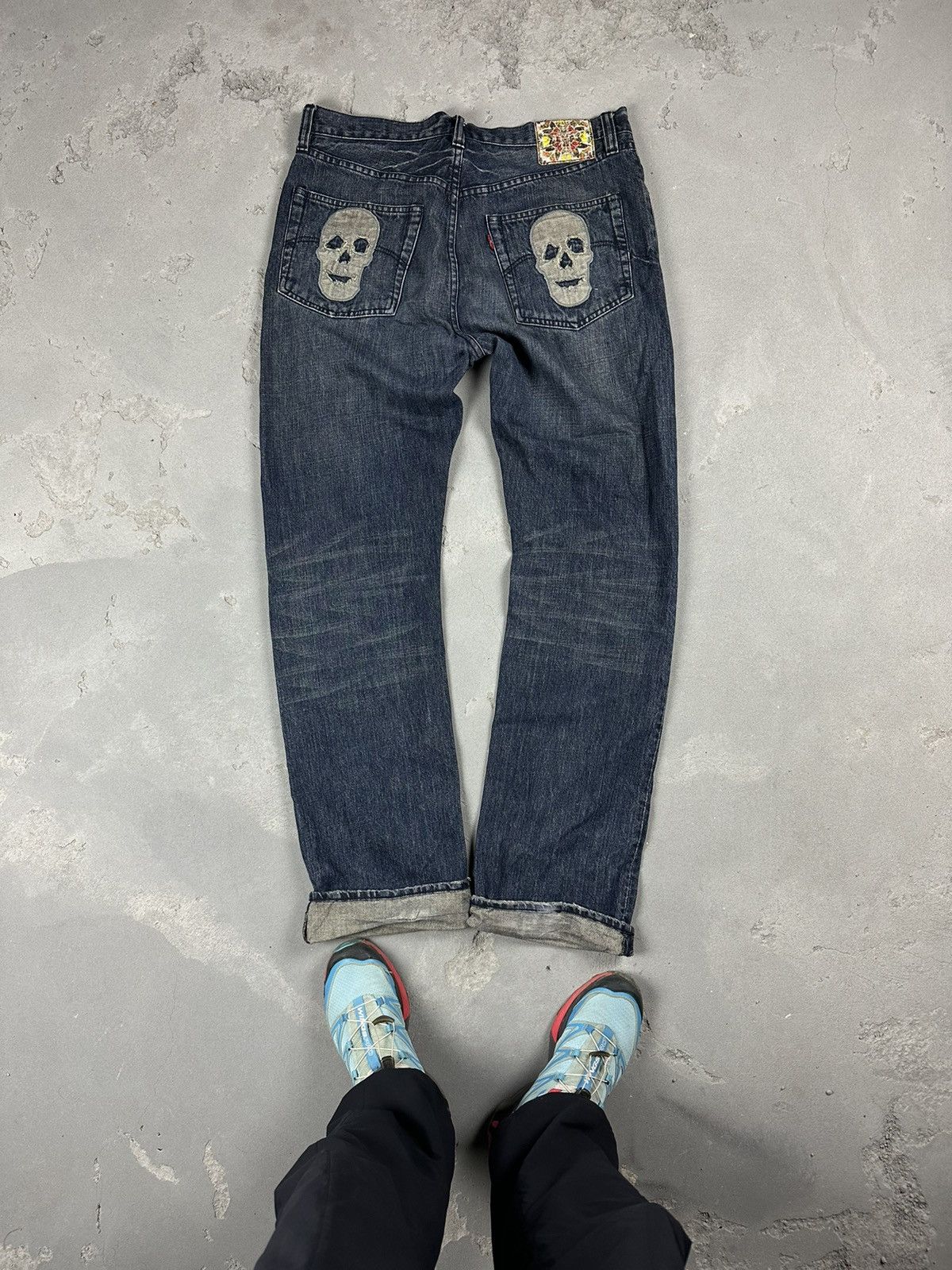 Damien Hirst × Levi's Levi's x Damien Hirst - FW08 Skull Patch Jeans ...
