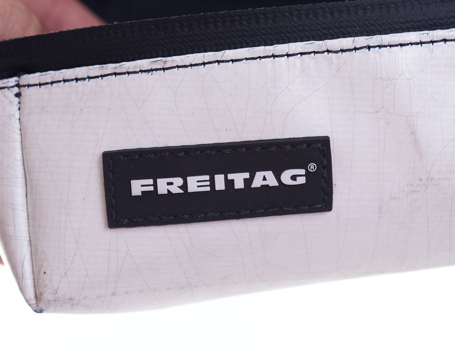 Freitag FREITAG Blue White F35 Cheyenne Toiletry Bag Small | Grailed