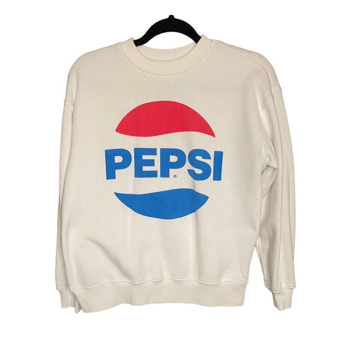 Pepsi Pepsi Cola Sweatshirt Unisex Small White Red Blue Crew Neck | Grailed