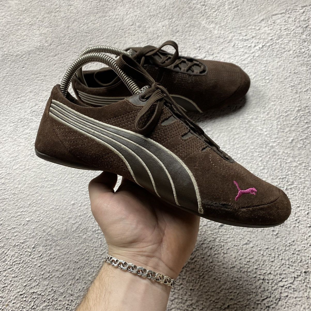Puma × Streetwear × Vintage Rare y2k Puma Repli Cat leather Sneakers ...