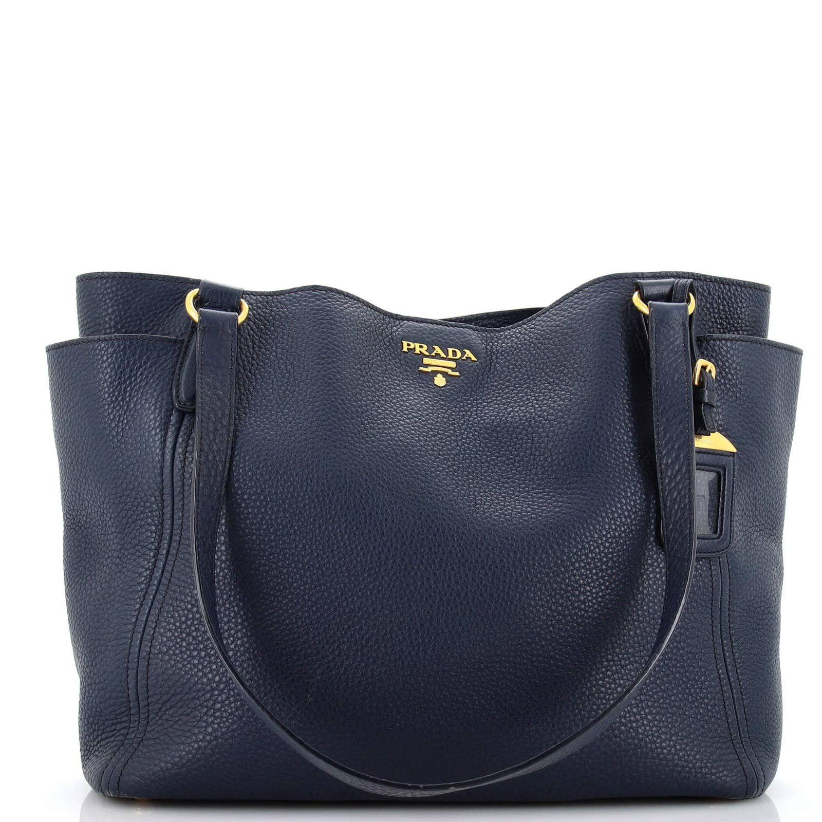 Prada Side Pocket Tote Vitello Daino Medium | Grailed