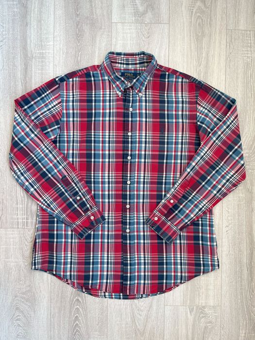 Ralph Lauren Polo Ralph Lauren Checkered Shirt Custom Fit Classic Logo ...