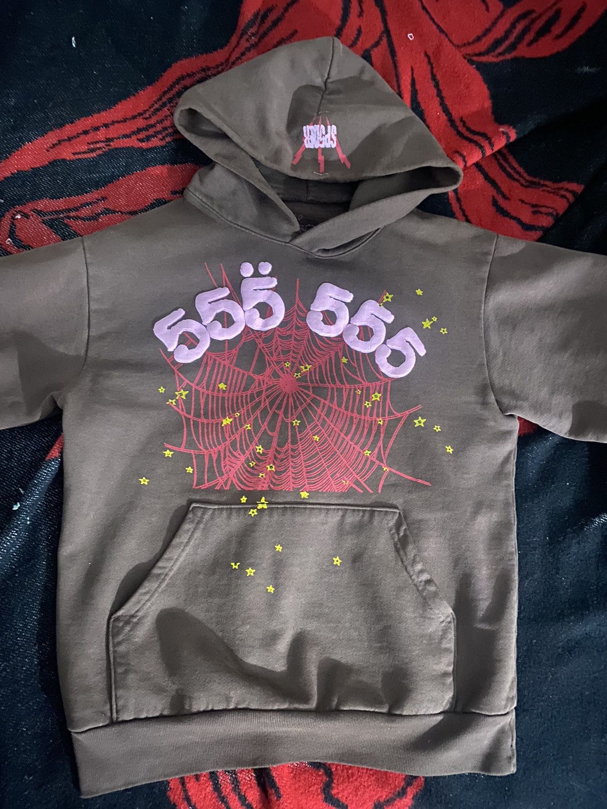 Spider Worldwide Sp5der Spider Worldwide brown 555 Angel numbers | Grailed