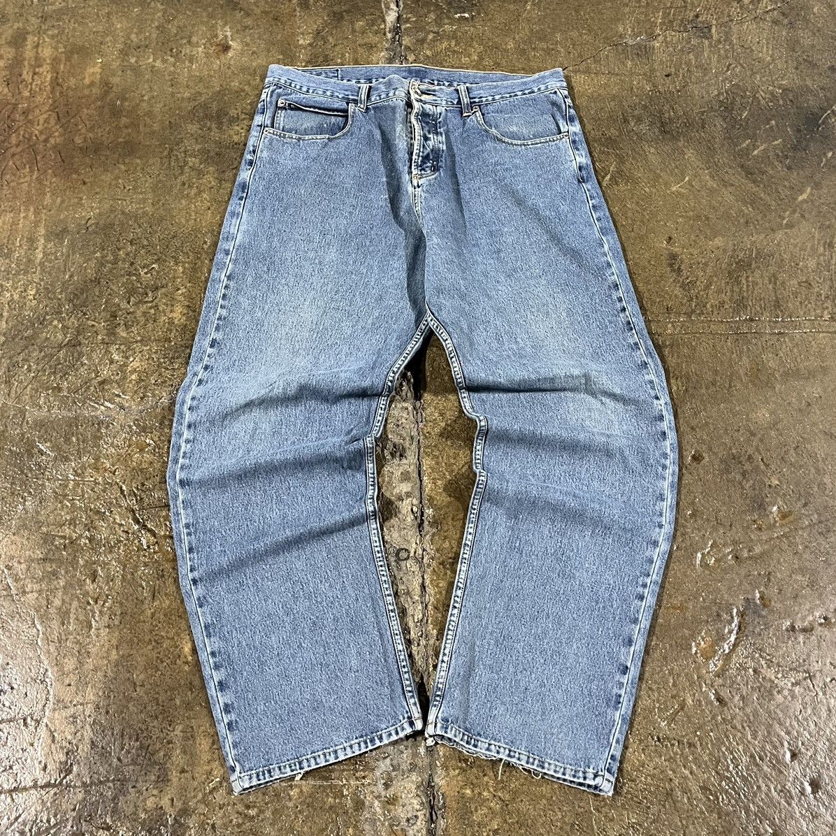 Jnco × Split × Vintage Crazy Vintage Y2K Split Skater Jeans Baggy Wide ...