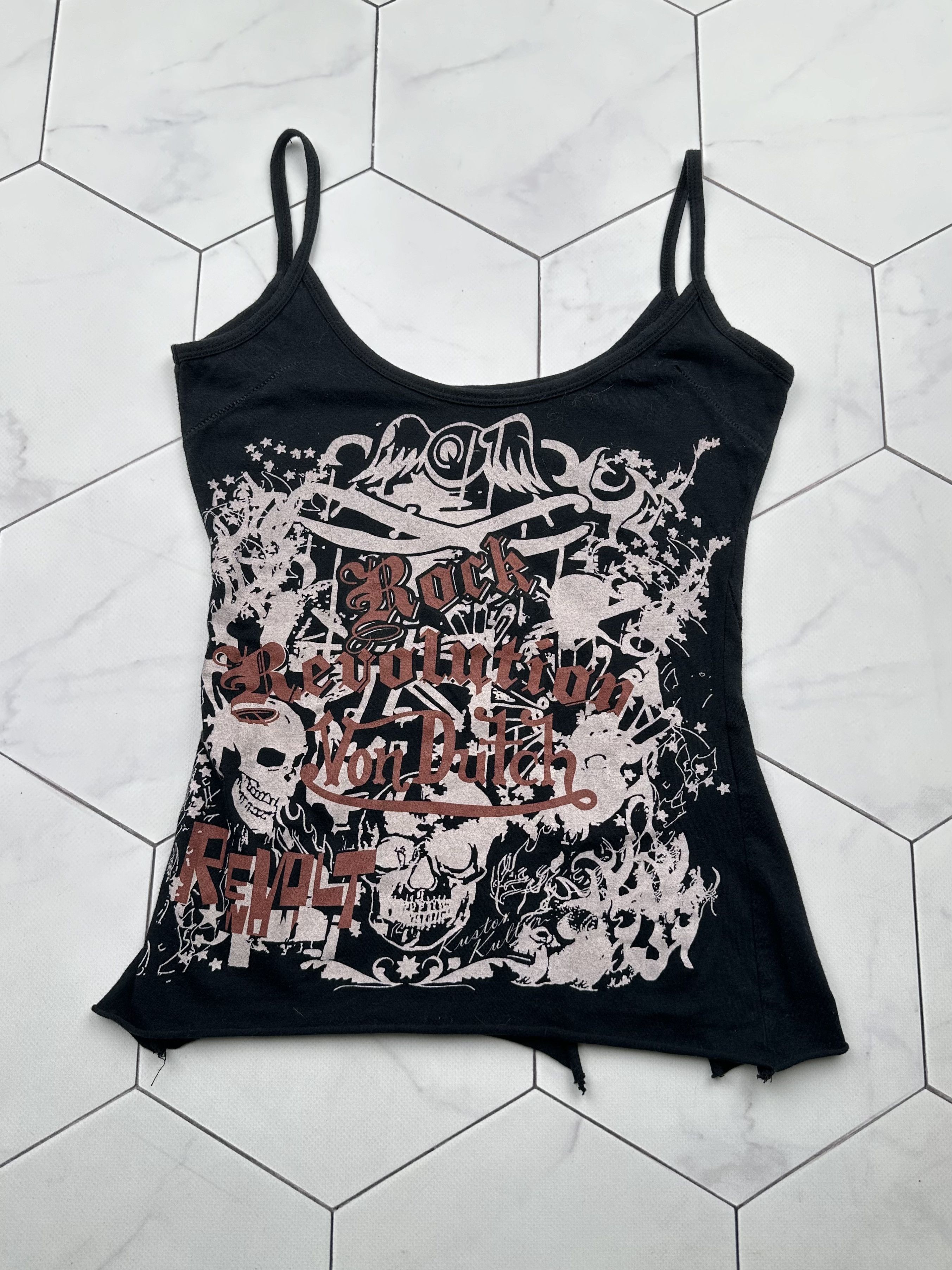 Avant Garde × Made In Usa × Von Dutch Von Dutch Vintage Asymmetry Tank ...