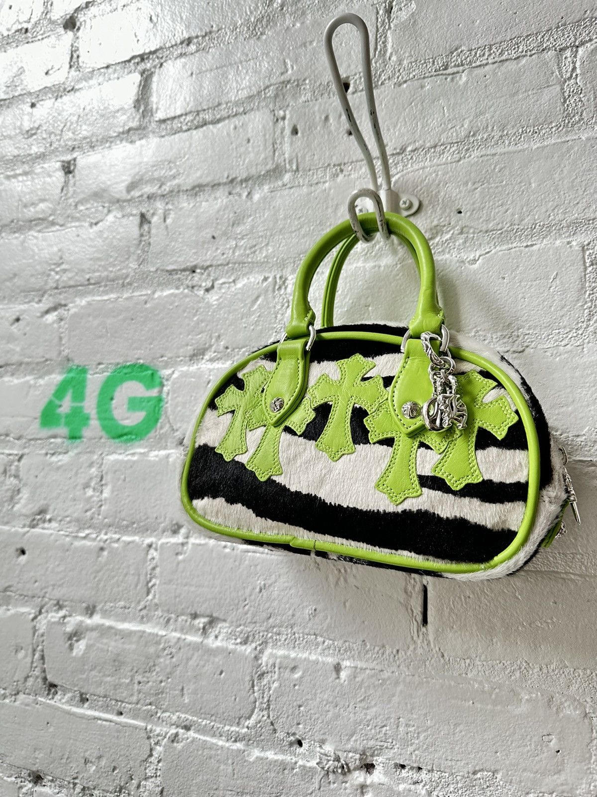 Chrome Hearts CHROME HEARTS CROSS 4G GREEN MINI DUFFLE | Grailed Chrome Hearts CHROME HEARTS CROSS 4G GREEN MINI DUFFLE | Grailed