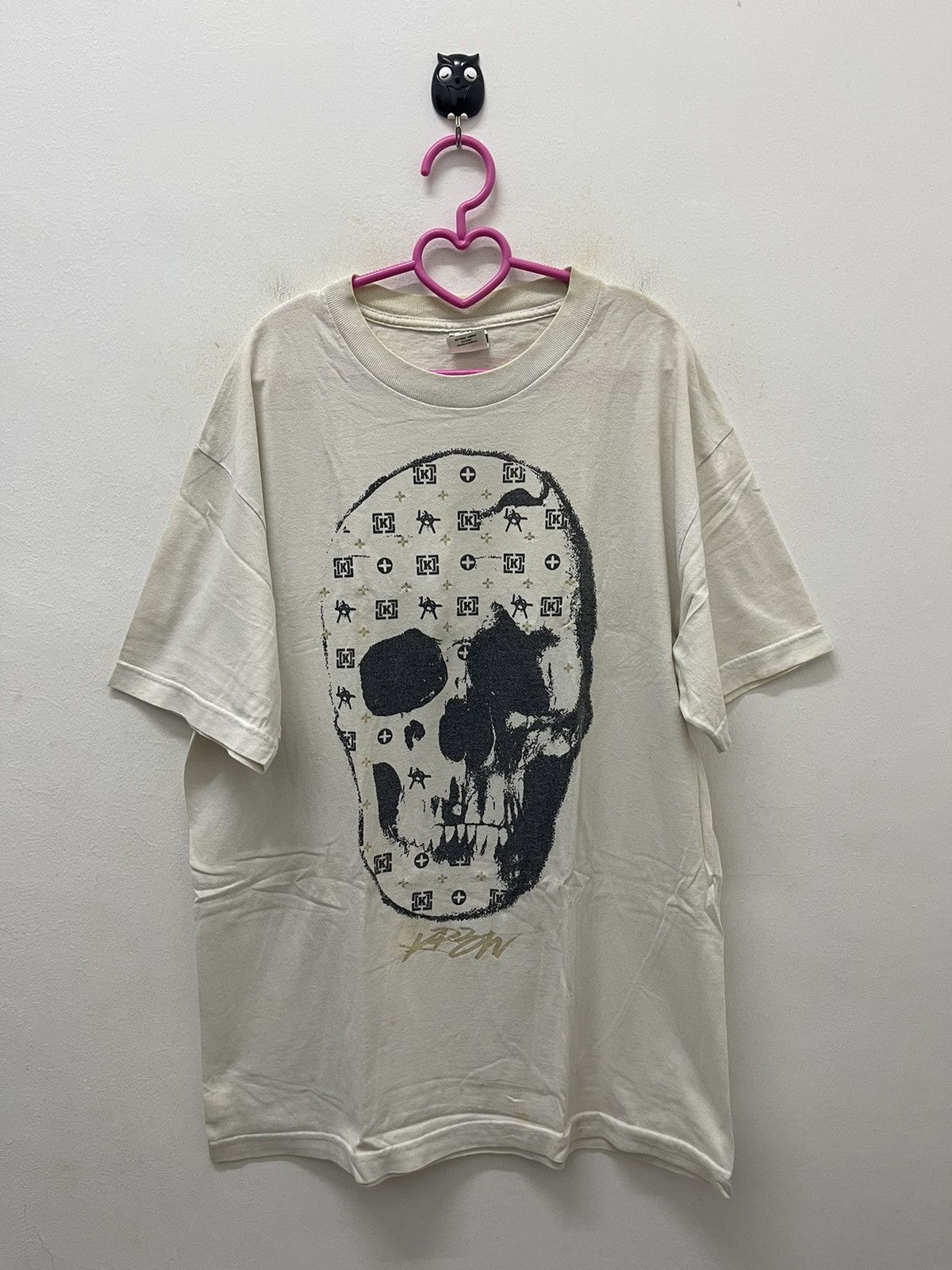 KREW Rare KREW Skull Anarchy Monogram Big Logo Shirt | Grailed
