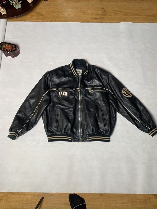 Vintage Vintage uncle sam leather jacket 90s | Grailed
