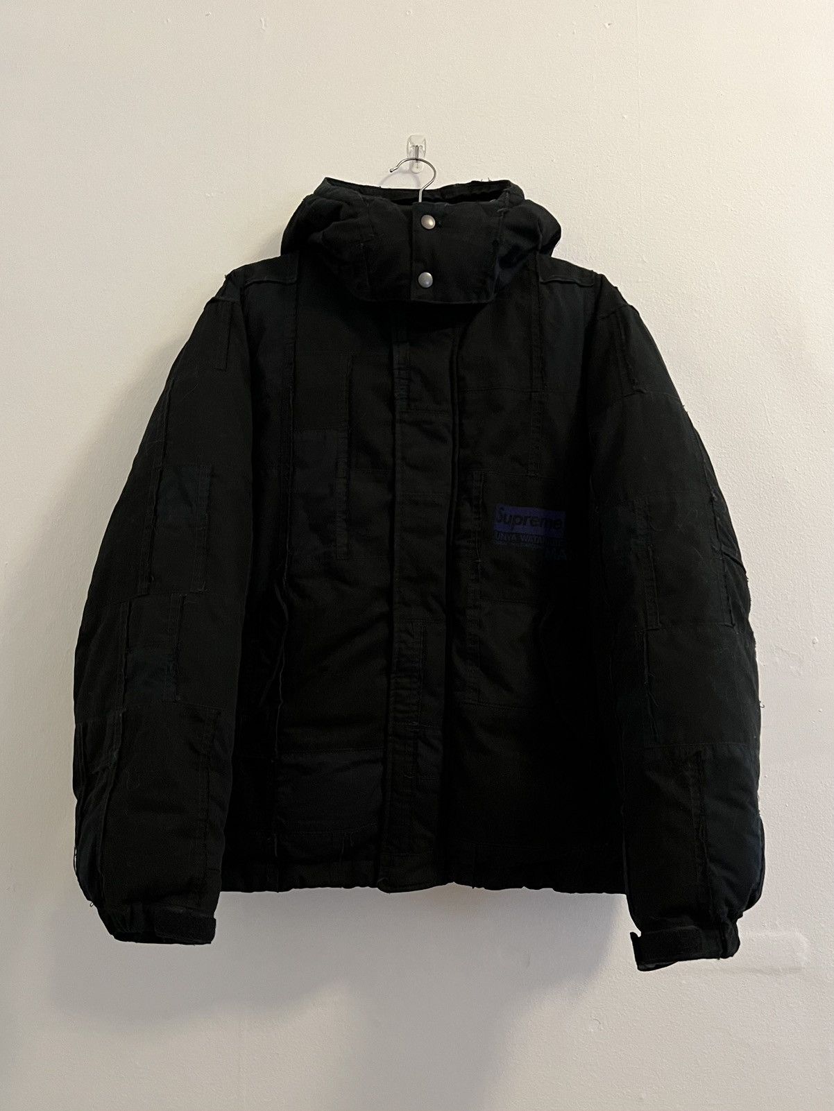 Supreme JUNYA WATANABE CDG MAN Patchwork Puffy Puffer Jacket Black ...