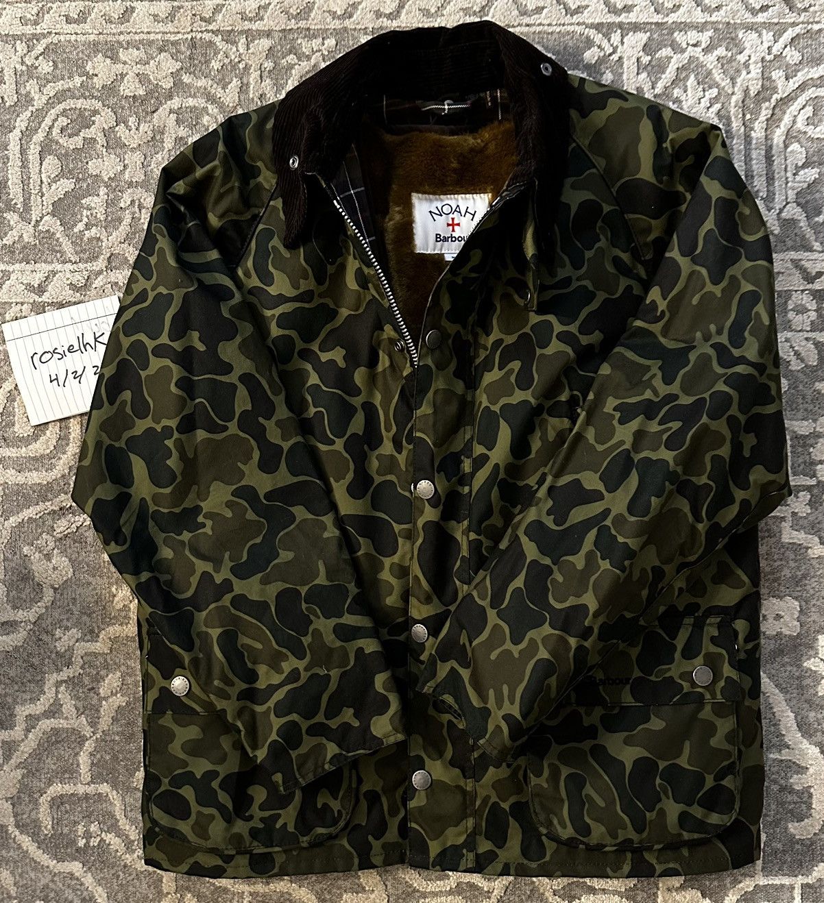 Barbour Noah Camo Waxed Bedale Barbour | Grailed