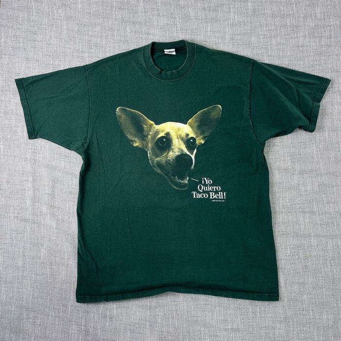 Vintage 90s Yo Quiero Taco Bell Chihuahua Dog Commercial T Shirt USA ...