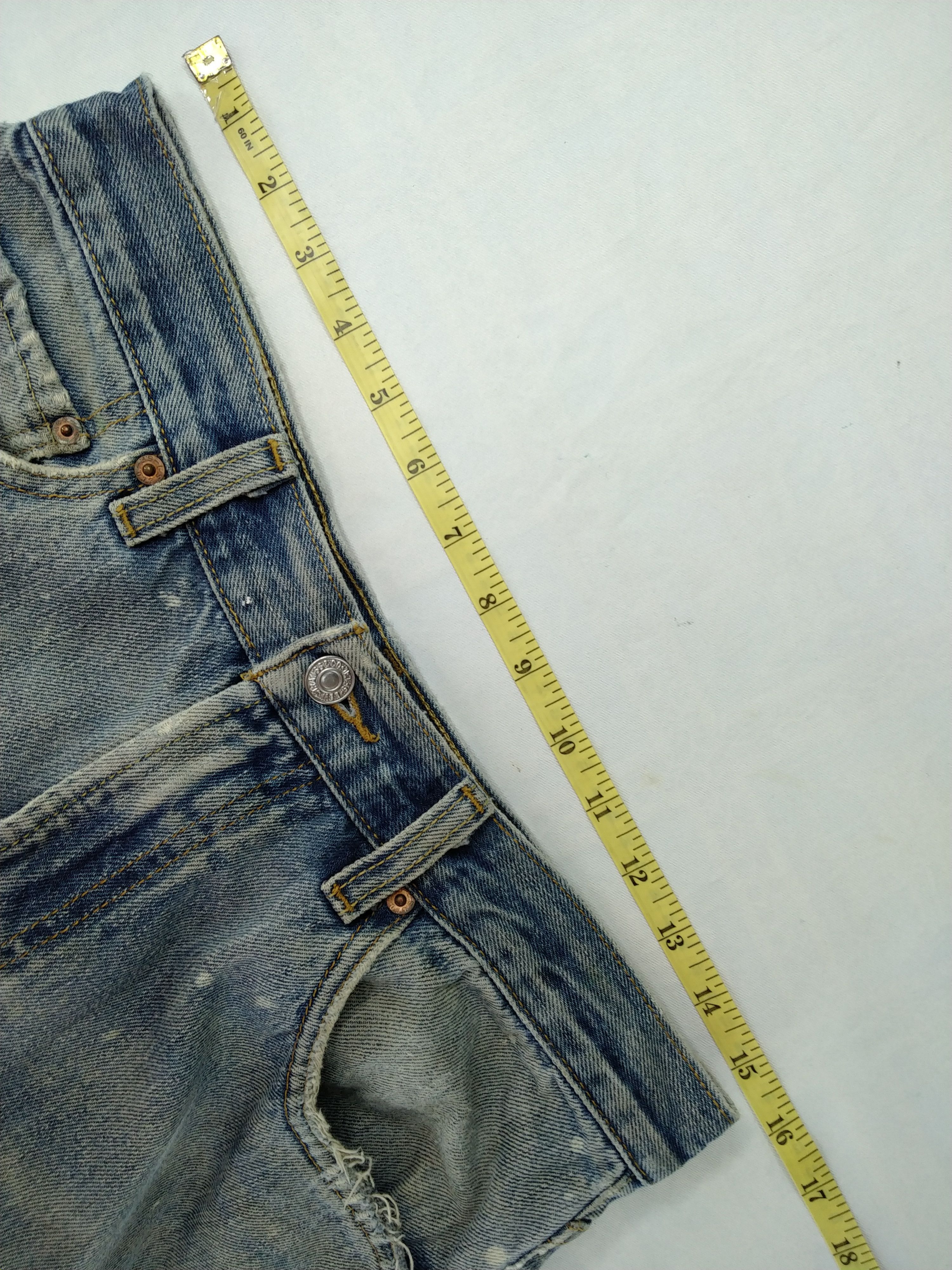 Levi's Vintage Levi's 505 Regular Fit Distressed PaintSplatterDenim ...