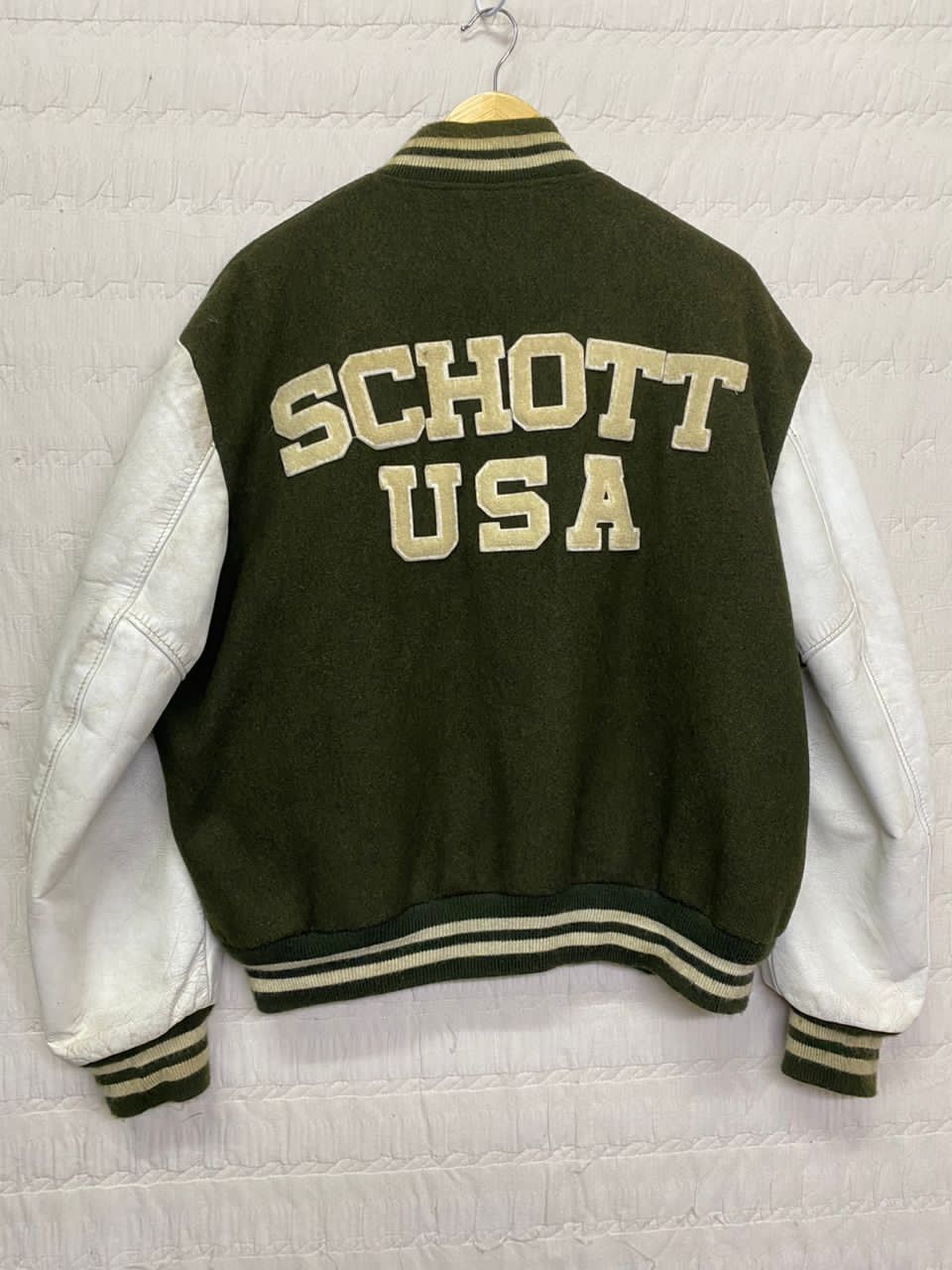 Made In Usa × Oldvarsity/Stadium × Schott 🔥🔥🔥RARE VTG SCHOTT USA OLD STADIUM VARSITY JACKET ...