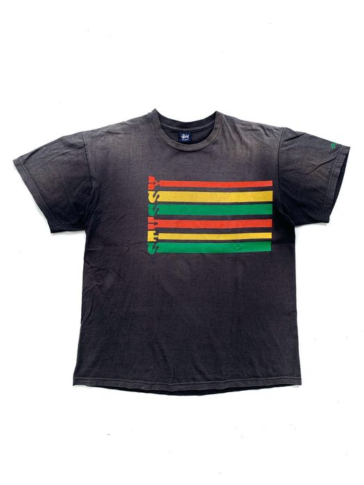 Vintage Vintage Stussy Rasta Tshirt | Grailed