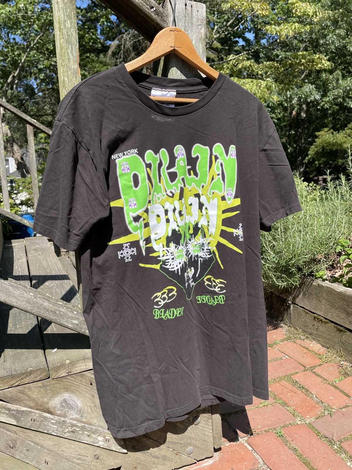Drain Gang × Streetwear Drain Gang NYC Pop-Up D-9 Bladee T-Shirt | Grailed