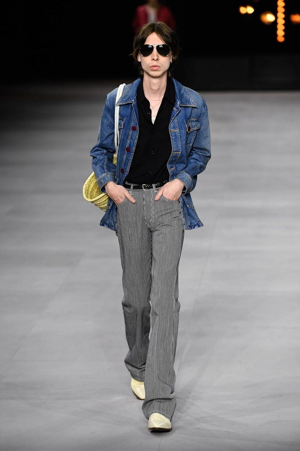 Celine × Hedi Slimane Runway — Celine Safari Denim Jacket | Grailed