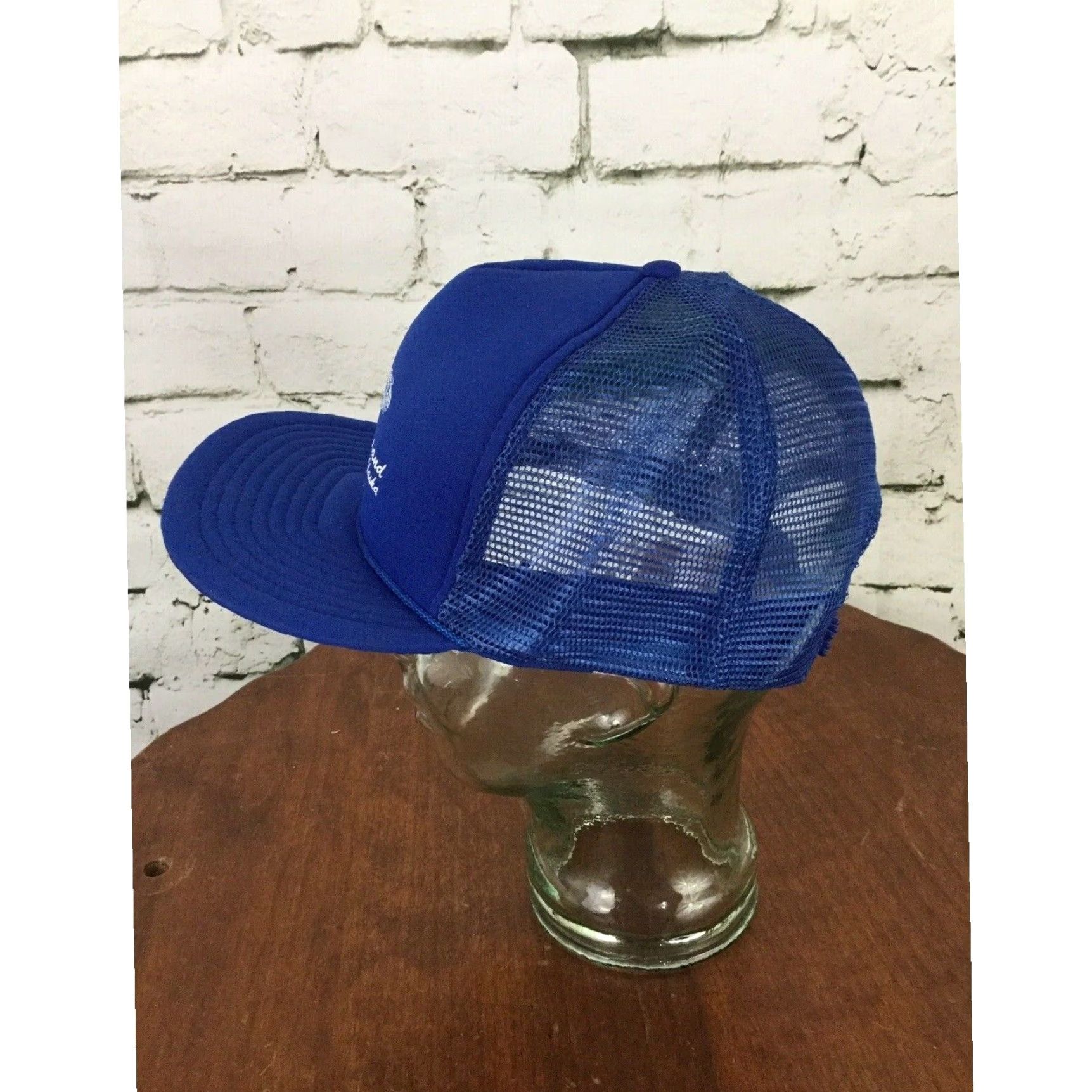 Vintage Blue Mesh Bald Eagle Collectible Snapback Cap Hat Featuring ...