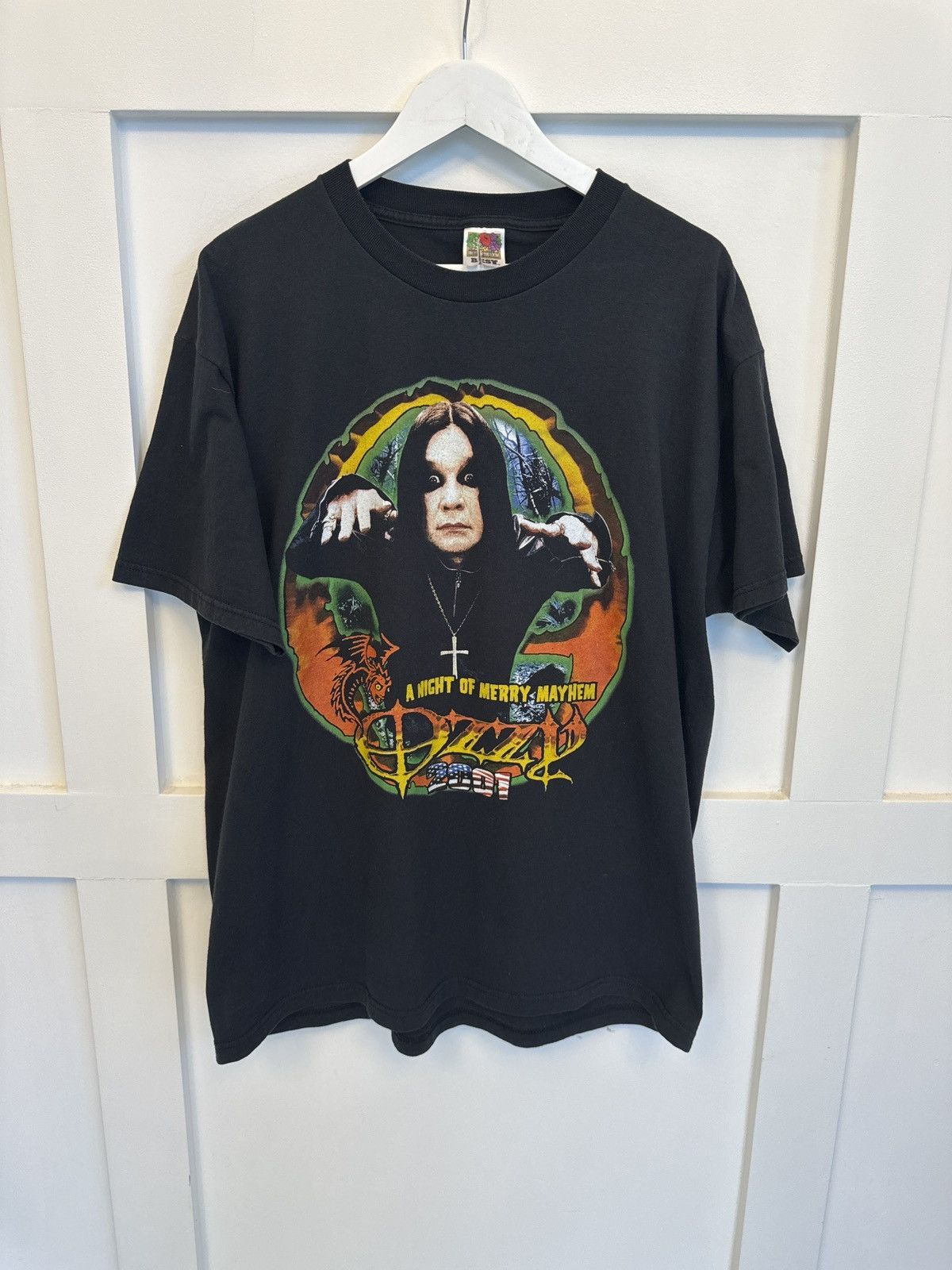 Ozzy Osbourne Concert Tee × Vintage OZZY wearing chrome hearts vintage ...