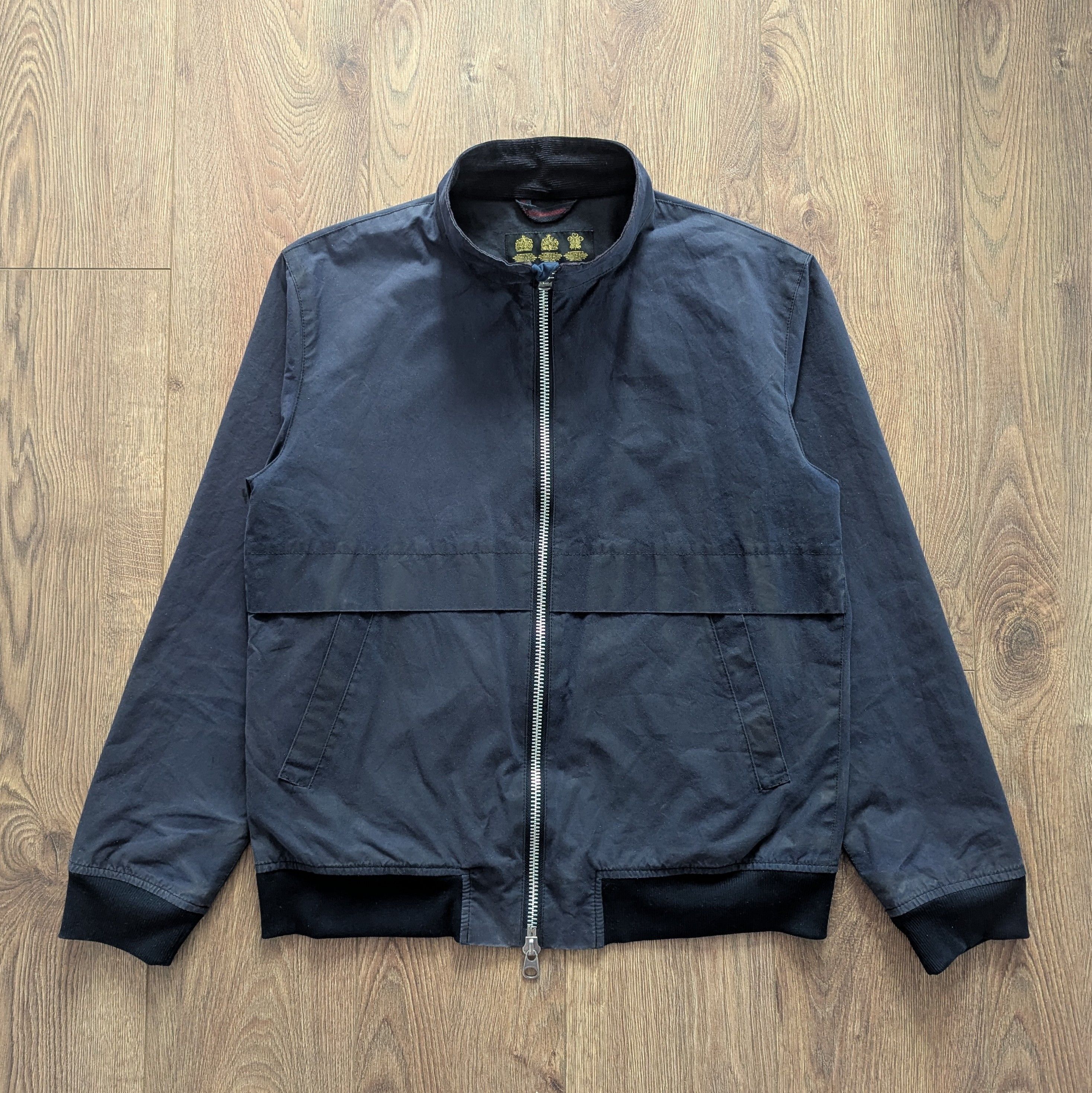 Barbour × Bomber Jacket × Waxed Barbour Rona Wax Bomber Jacket Size L ...